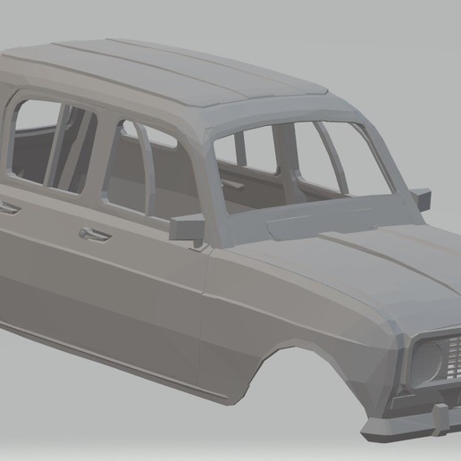 Télécharger fichier impression 3D Carrosserie imprimable Renault 4L ・ Cults